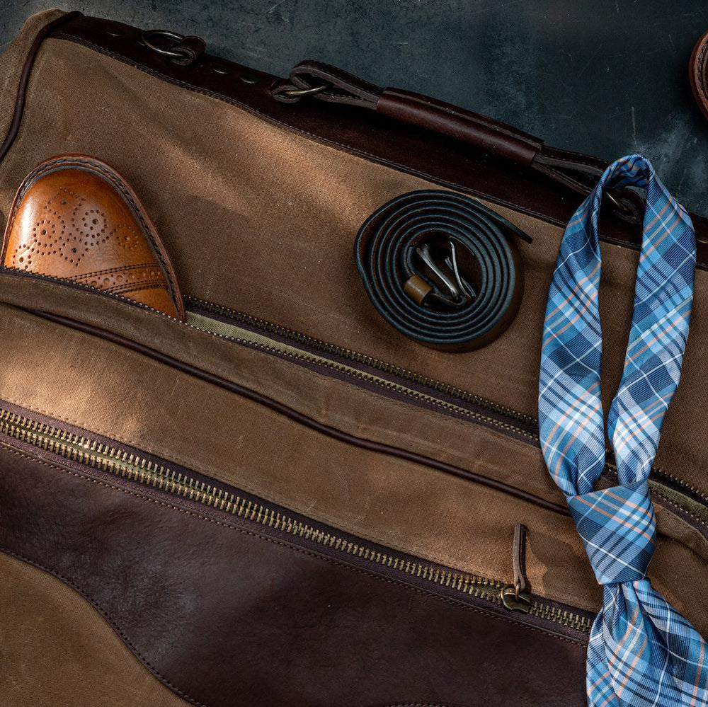 Campaign Waxed Canvas Valet Bag | Mission Mercantile