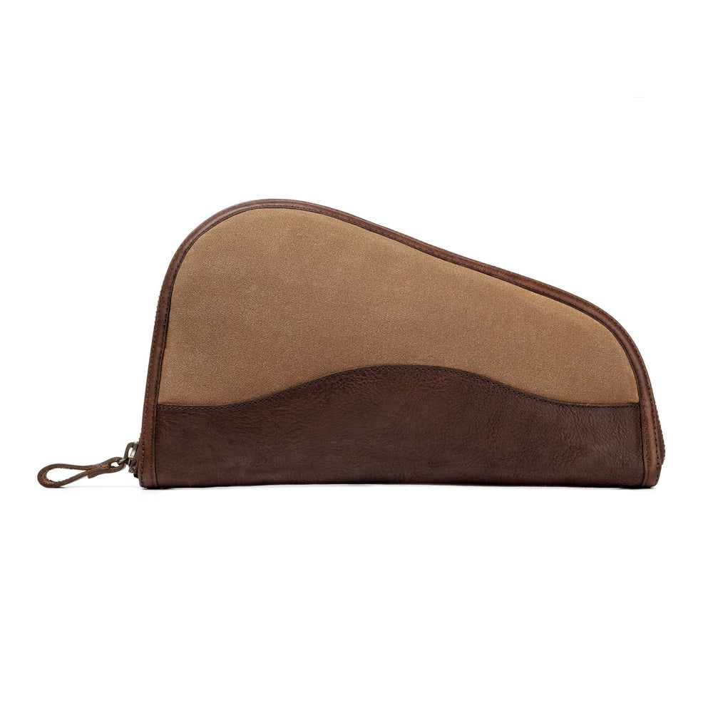 White Wing Waxed Canvas Pistol Case | Mission Mercantile
