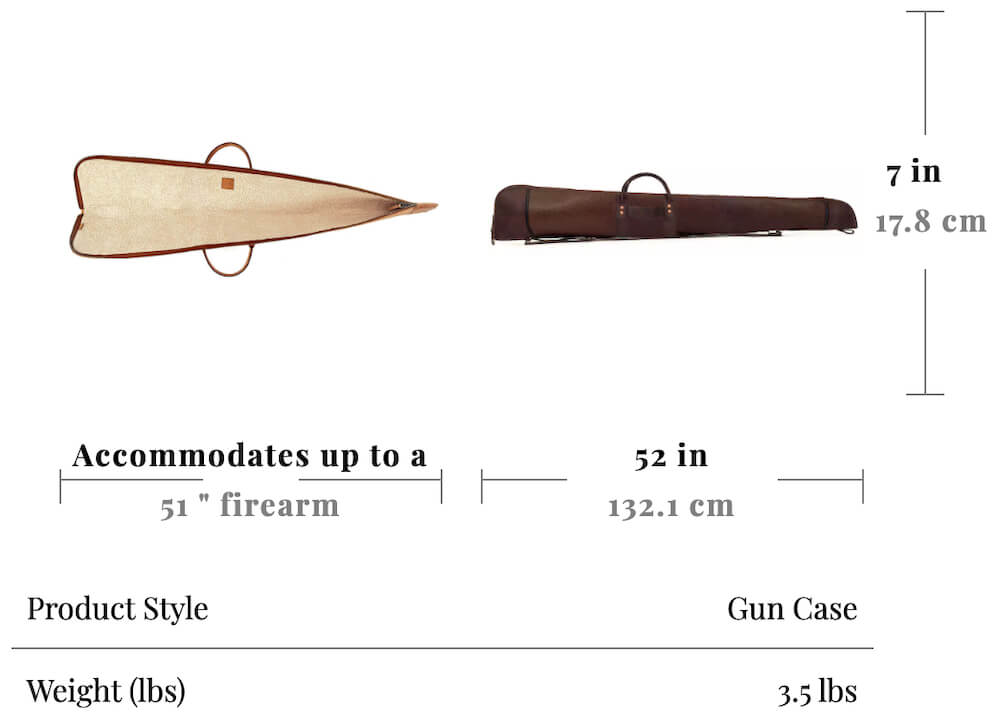 White Wing Leather Hunting Shotgun Case | Mission Merc