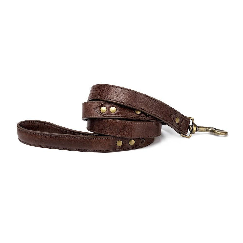 Campaign Leather Dog Leash | Mission Mercantile Leather Goods