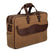 Campaign Waxed Canvas Briefcase | Mission Mercantile Leather Goods
